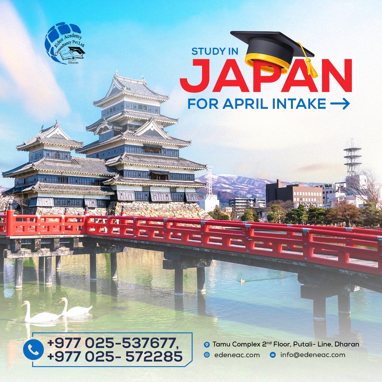 Apply Now for April 2025 Intake in Japan - Eden Academy Consultancy